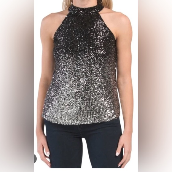 Cable & Gauge | Tops | New Cable Gauge Sequin Halter Top Size Xs | Poshmark